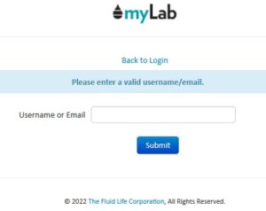 myLab Login and Logout - Fluid Life