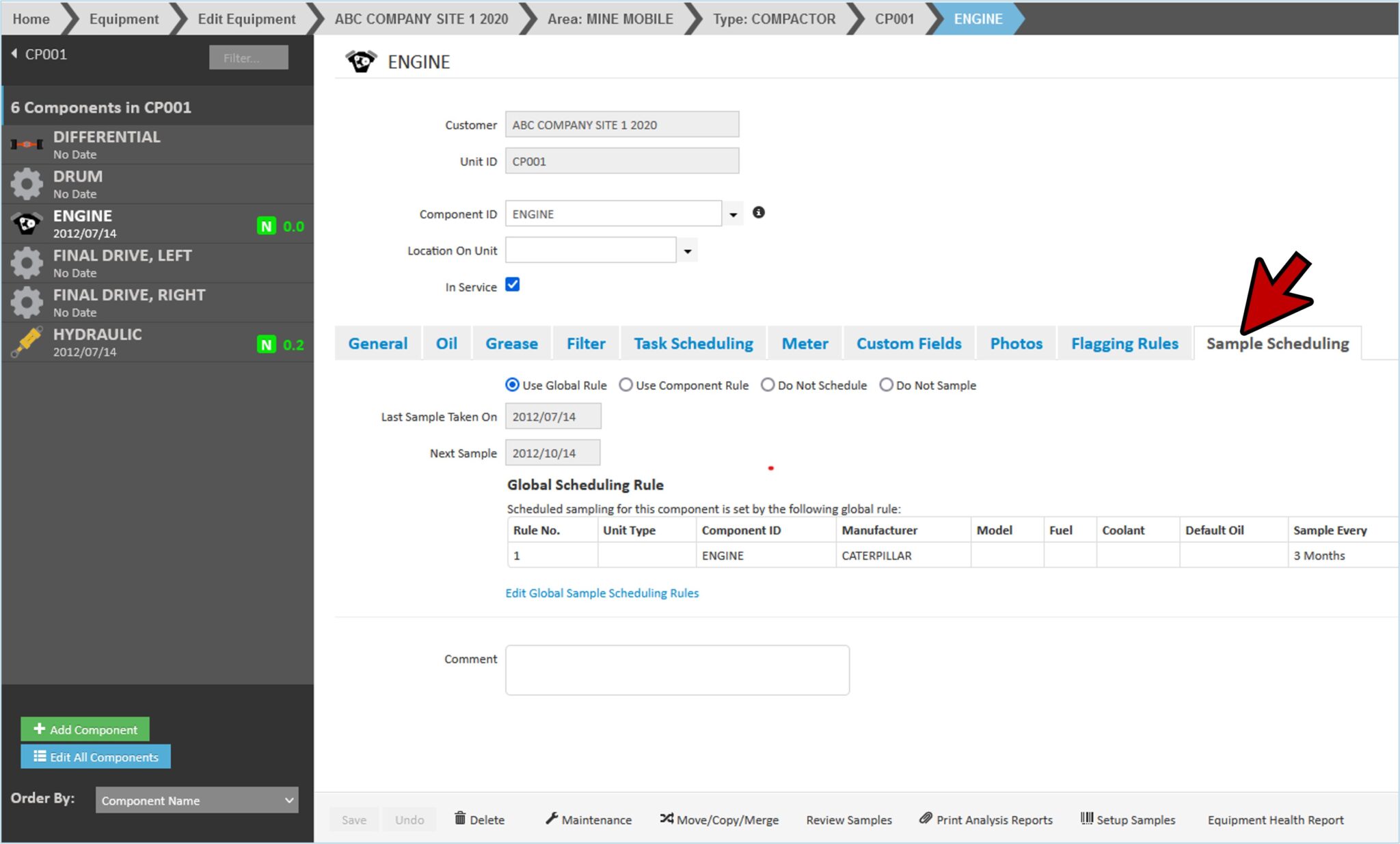 Creating Sample Schedules - Fluid Life